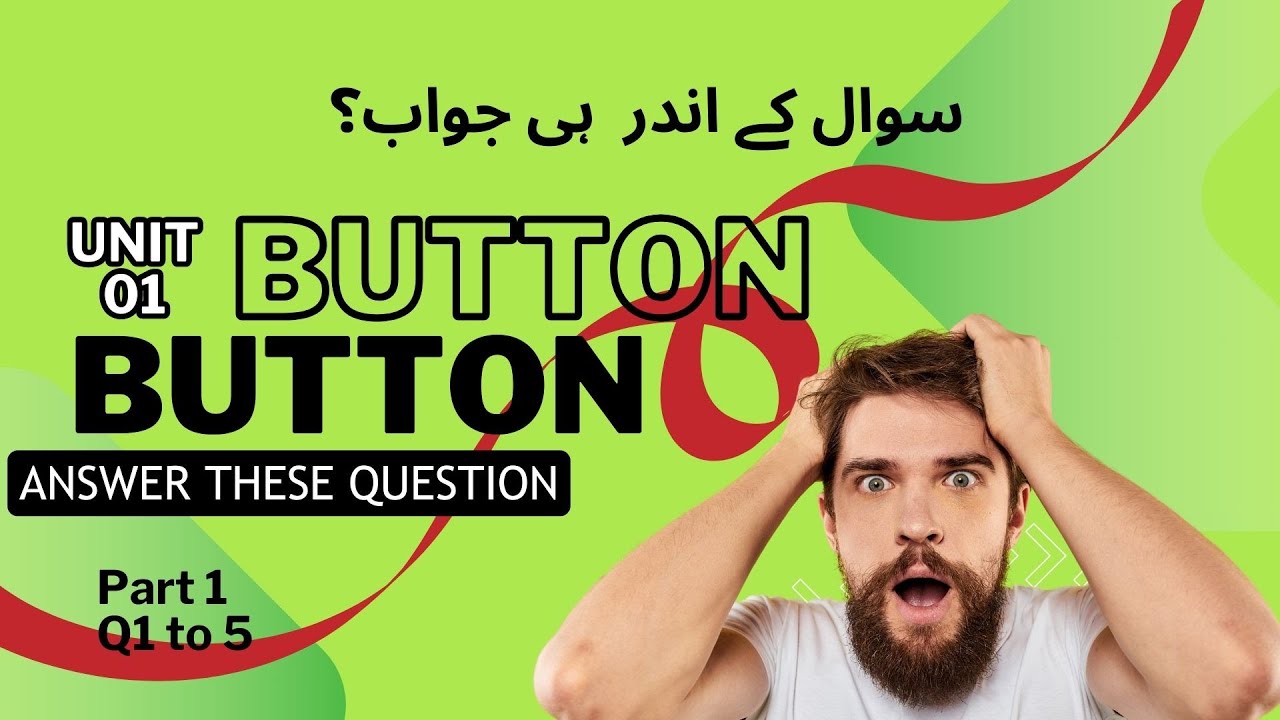 1st Year English Chapter 1 Button Button Question Answers 1 to 5 | 11th ...