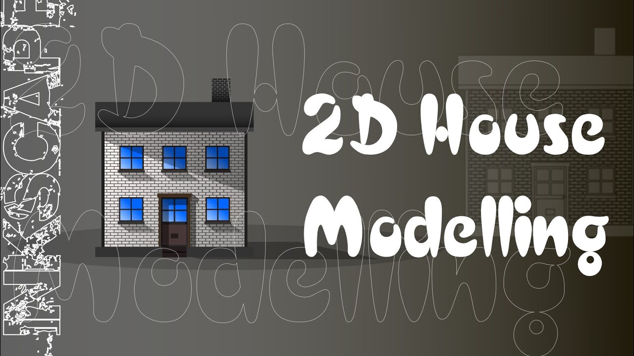 Making simple 2d house in Inkscape (time lapse) - YouTube