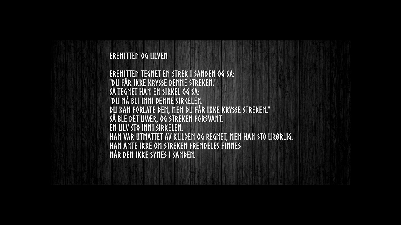 Eremitten og ulven (Norwegian - Bokmal) - YouTube