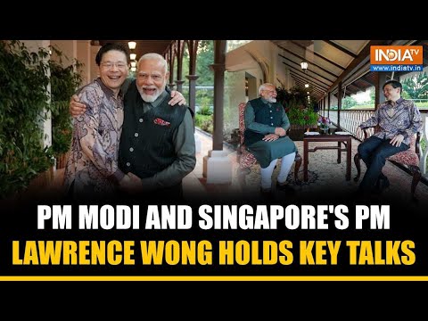 PM Modi in Singapore: PM Modi and Singapore's PM Lawrence Wong Hold Key ...