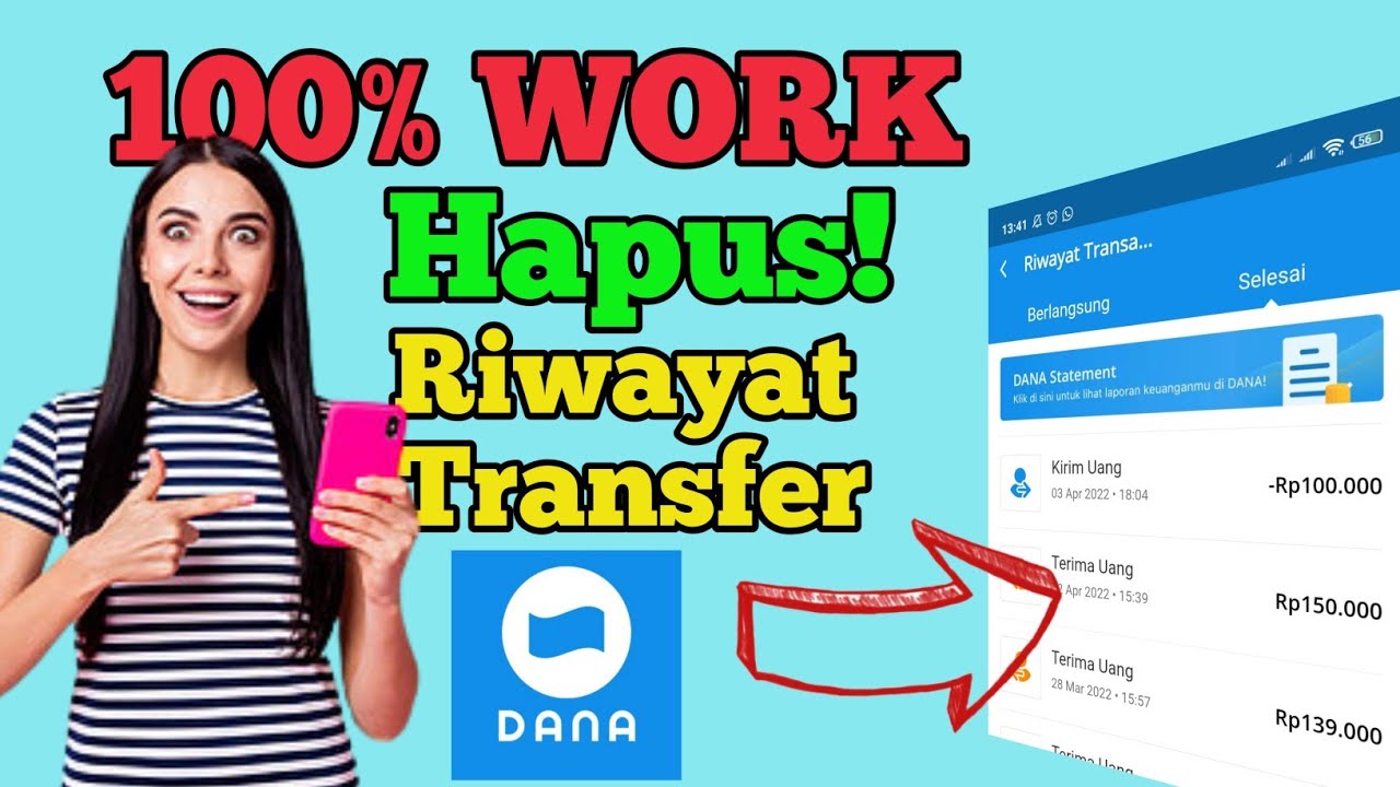 cara menghapus riwayat transaksi dana permanen - YouTube
