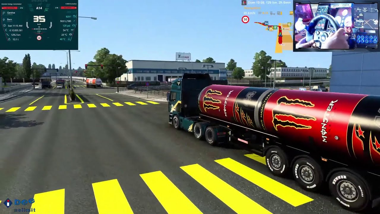 Monster 44 Energy Giant Soda Can Transport Euro Truck Simulator 2 - YouTube
