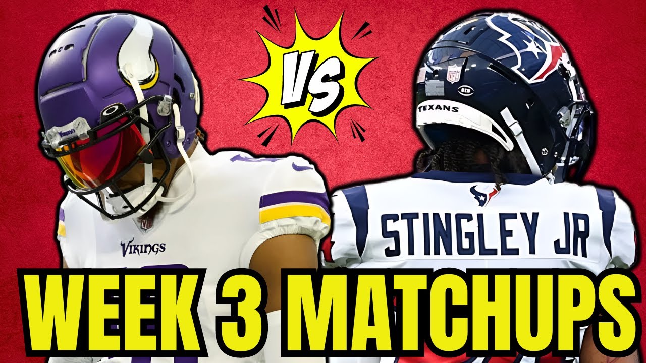 Week 3 Fantasy Football Matchups that Matter - YouTube