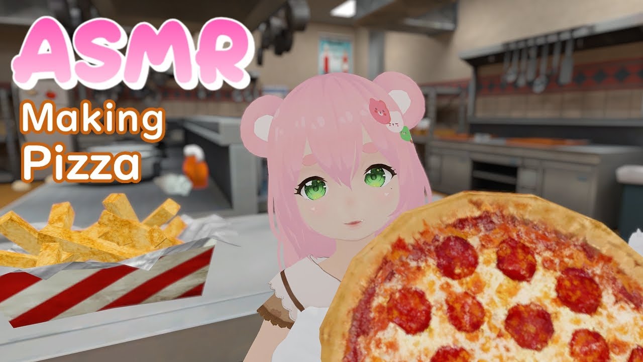 ASMR Making Pizza 🍕 Cooking Delicious Food (Soft Spoken) VRChat - YouTube
