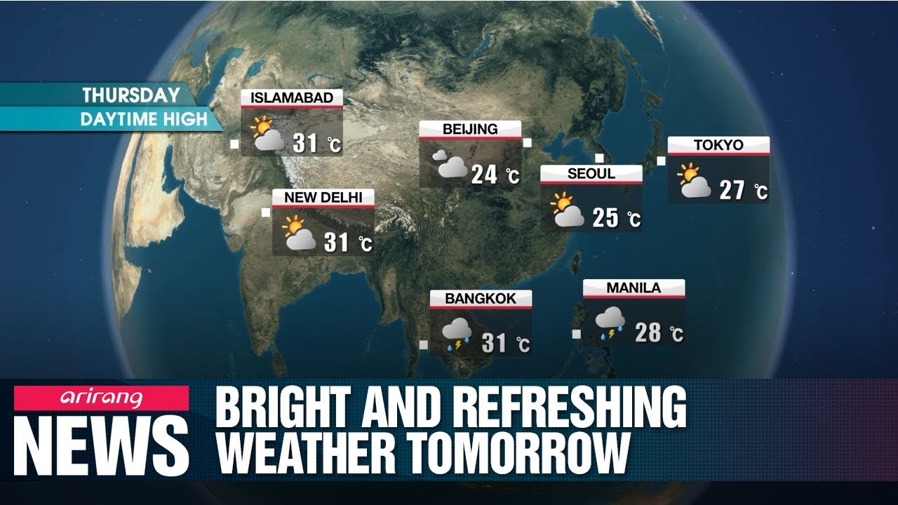 Bright and refreshing weather tomorrow - YouTube