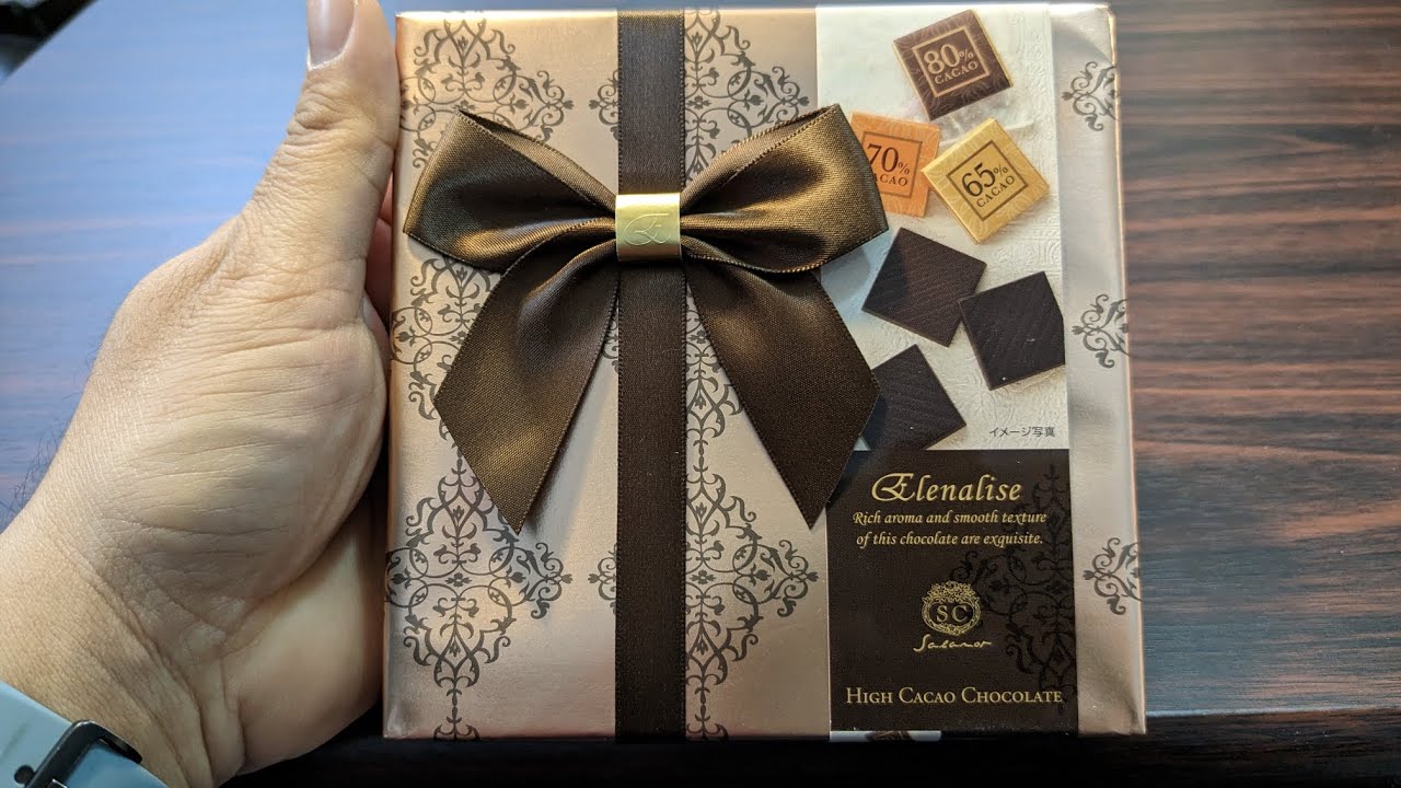 unboxing Japanese dark chocolate - YouTube