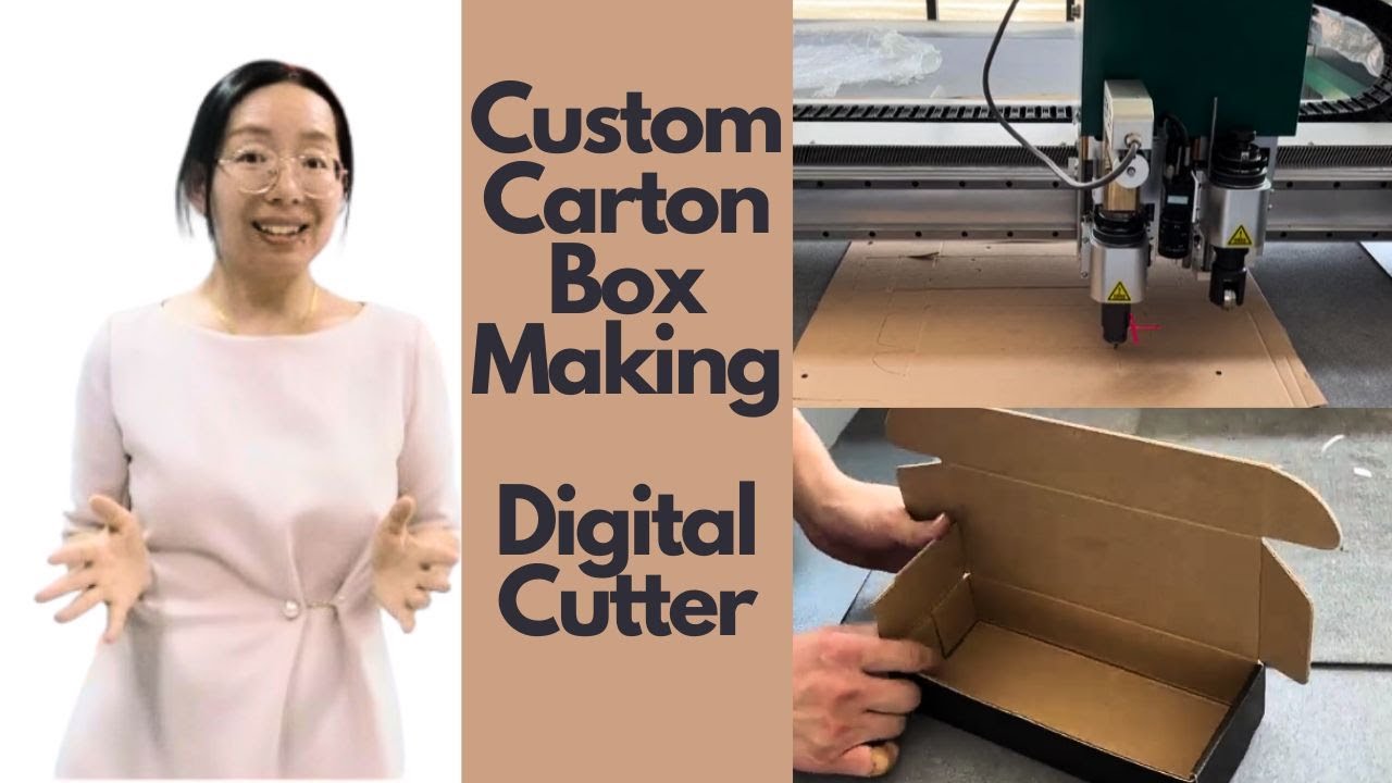 Digital Cutting Machine for Custom Carton Boxes - YouTube