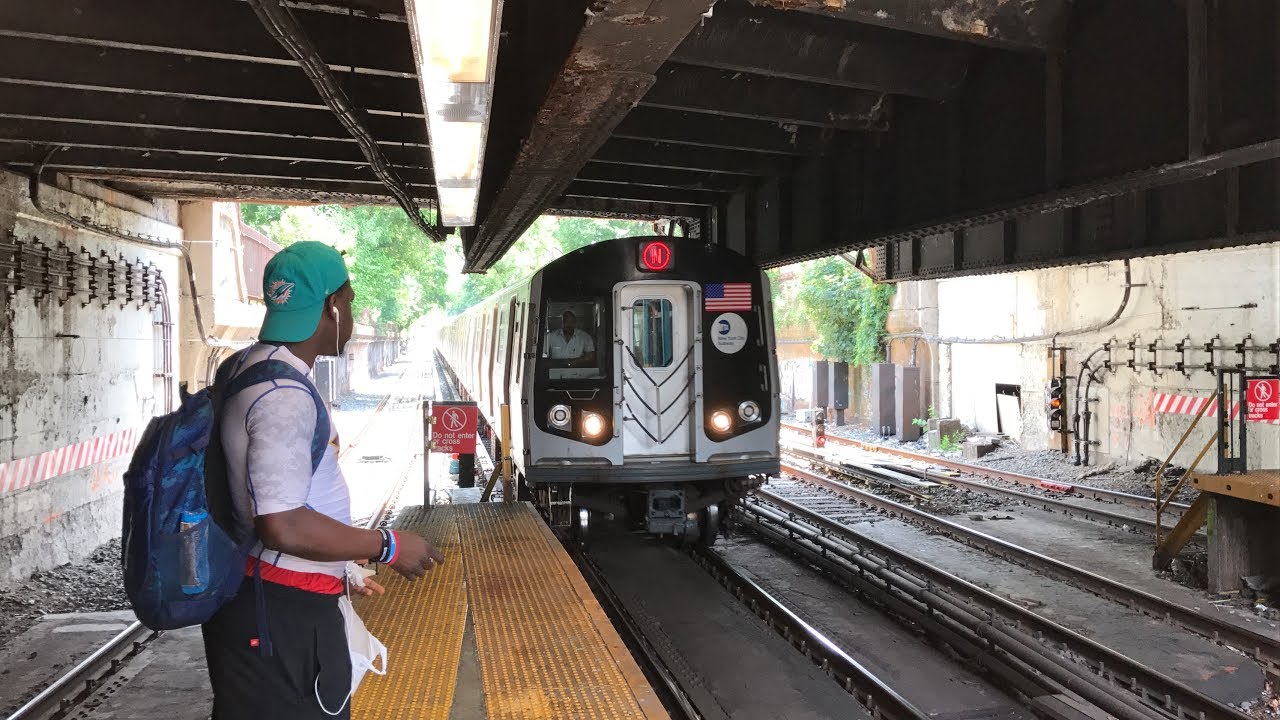 NYC Subway HD 60fps RARE: Kawasaki R160B N Train Via Brighton @ Newkirk ...