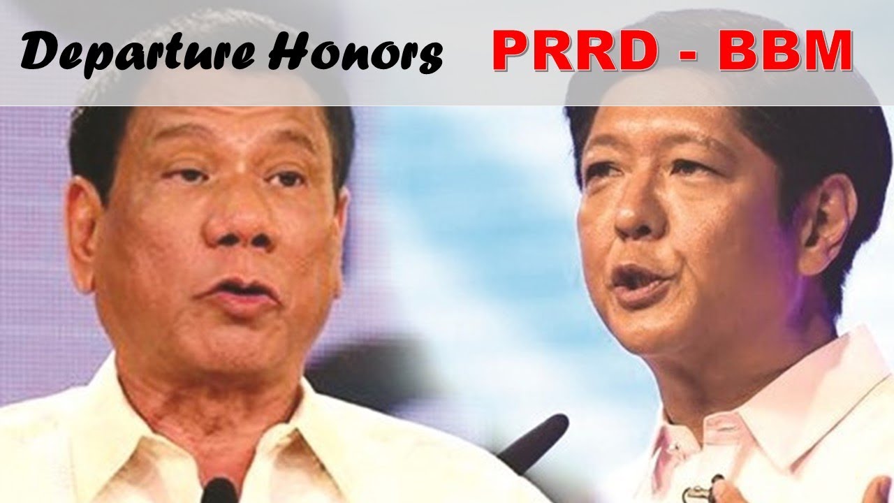 DEPARTURE HONORS TO PRRD IN MALACANANG - YouTube