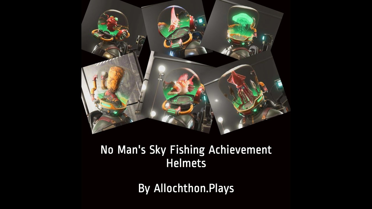 No Man's Sky - Fishing Achievement Helmets - YouTube