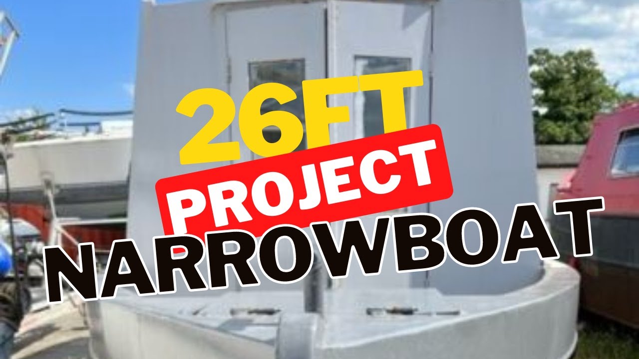 26 ft Cruiser Stern Narrowboat Easy Project UK £16,950 - YouTube