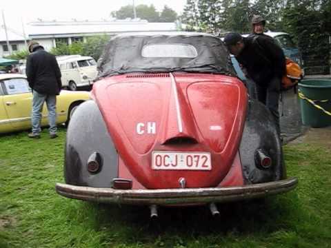 hebmuller vw beetle Convertible @ bad camberg 2011 - YouTube