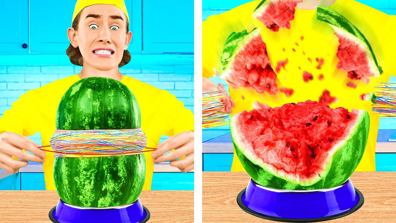 Unbelievably Easy Watermelon Hacks Challenge | Food Battle by FUN FOOD ...