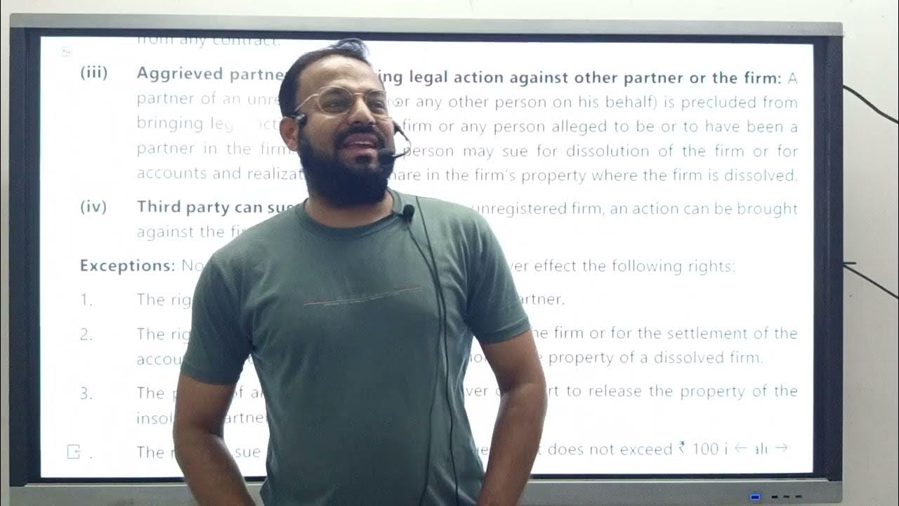 CAF Law | Partnership| Lecture 4 - YouTube