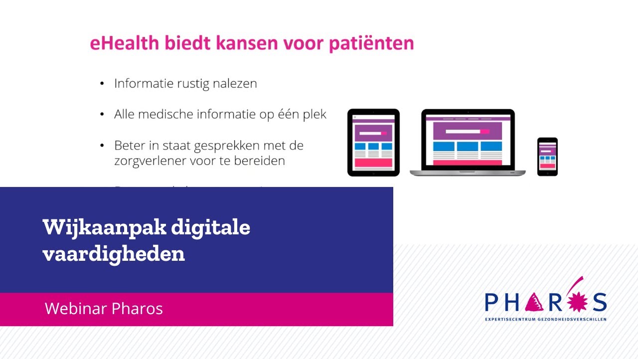 Webinar: Wijkaanpak digitale vaardigheden | Pharos, expertisecentrum ...