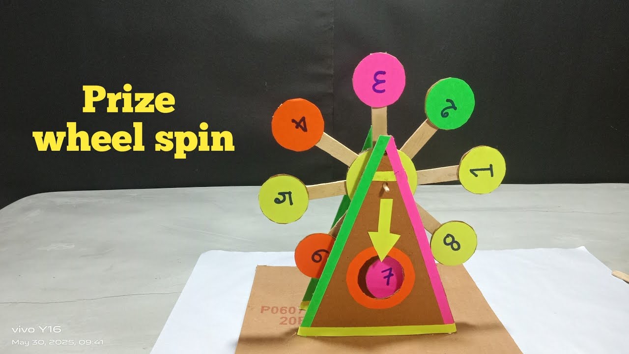 Prize wheel diy | prize wheel spin | diy prize wheel spinner - YouTube