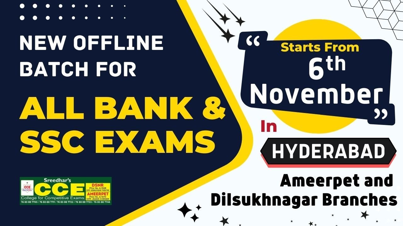 Best Bank and SSC Coaching Center in Hyderabad - Bank PO, Bank Clerk ...