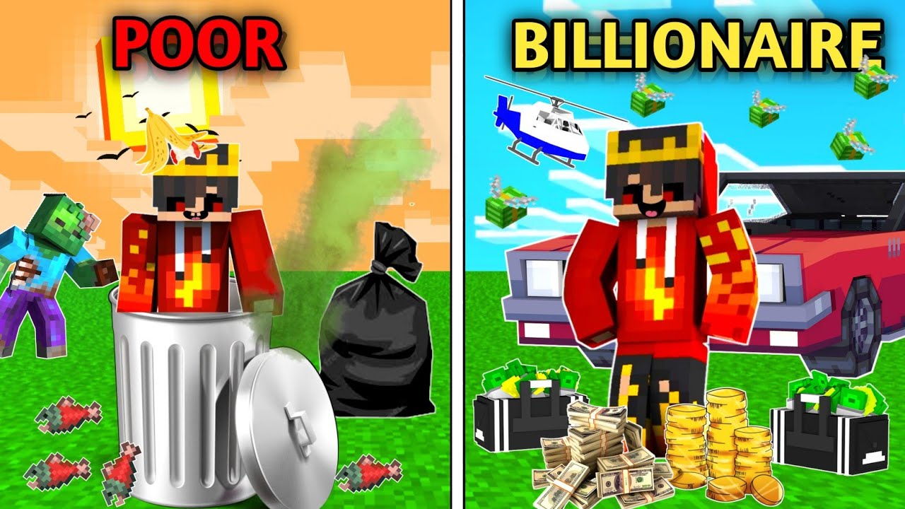 HOW I BECAME A BILLIONAIRE in Minecraft... - YouTube
