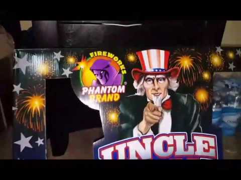 Uncle Sam assortment phantom fireworks unboxing 2017!!! - YouTube