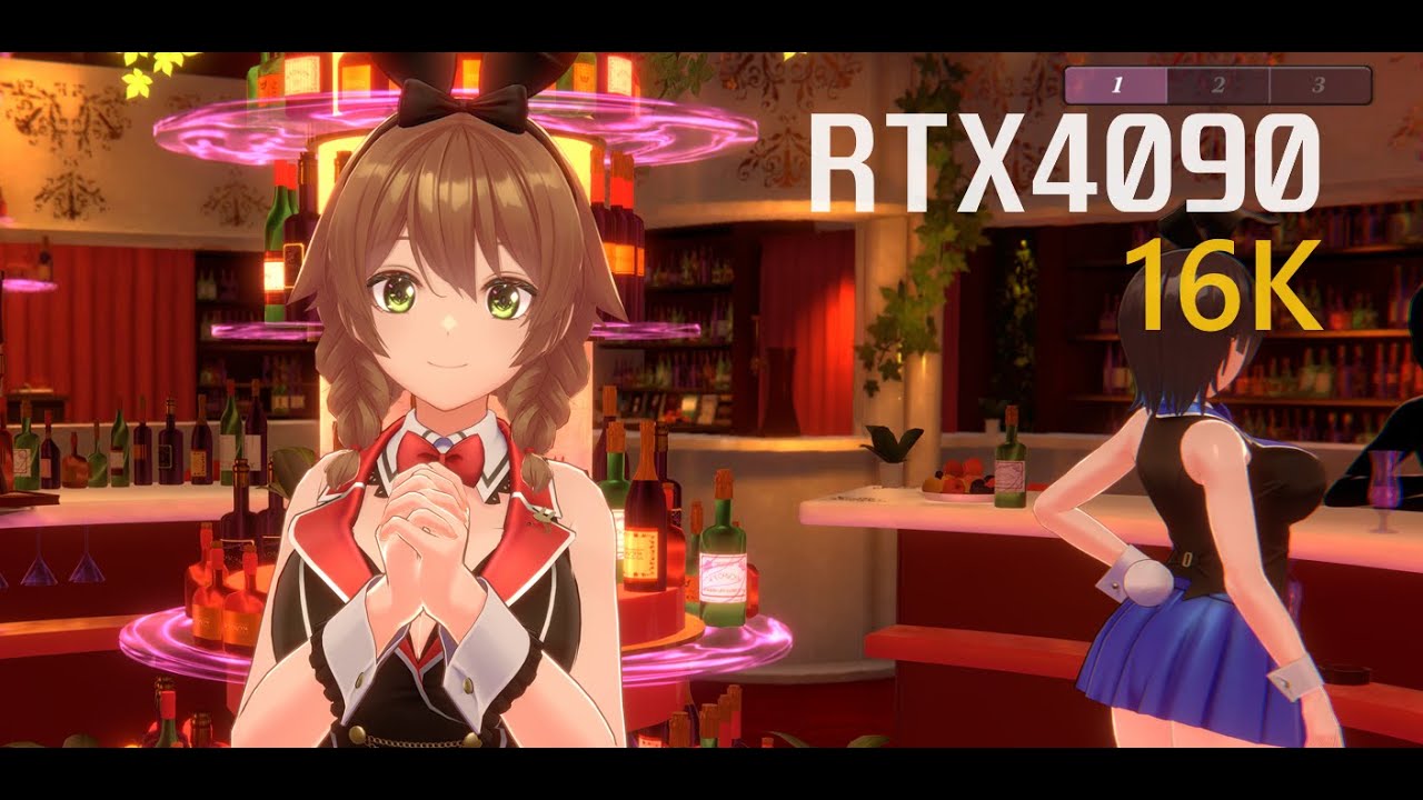【バニーガーデン】16K 解像度 |【BUNNY GARDEN】16K Change resolution | RTX4090 - YouTube