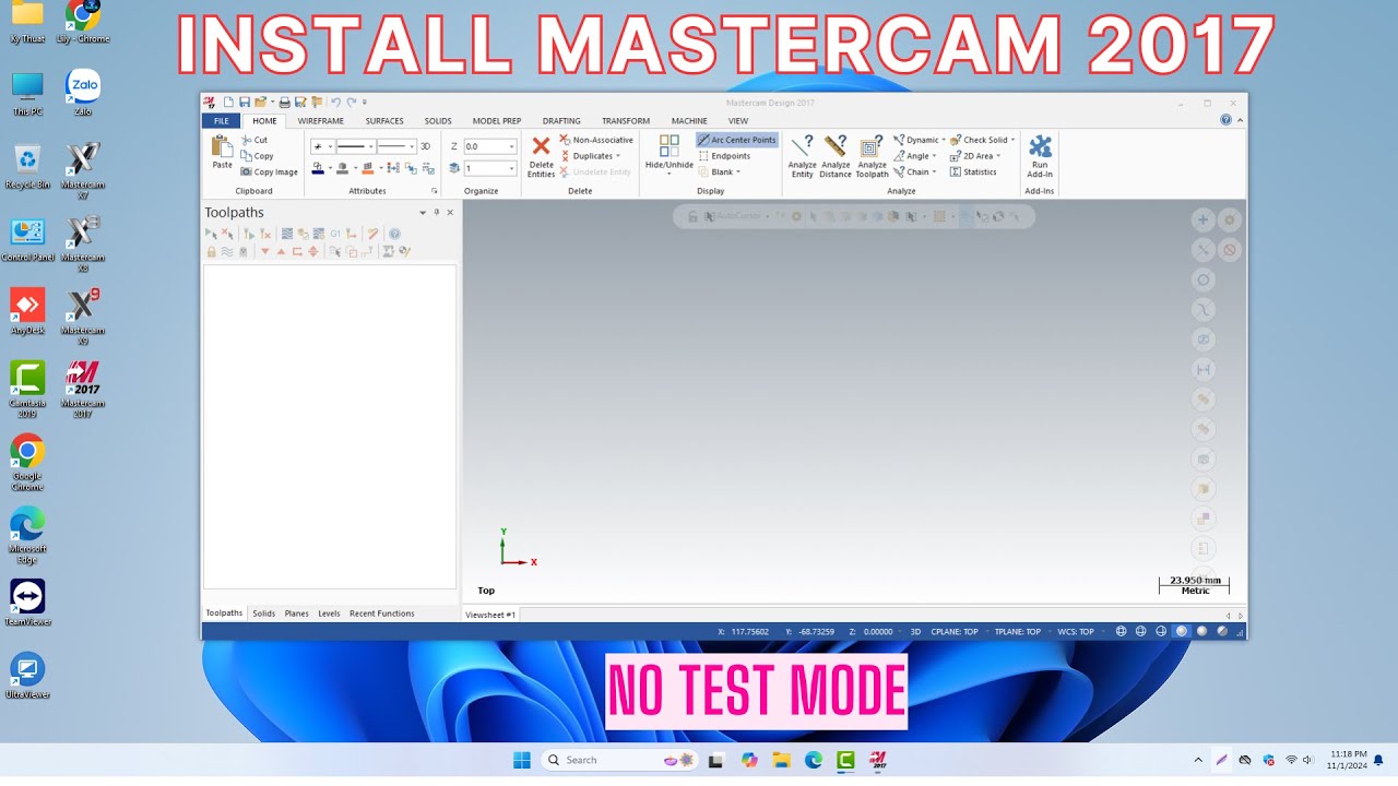 Install mastercam 2017 - YouTube