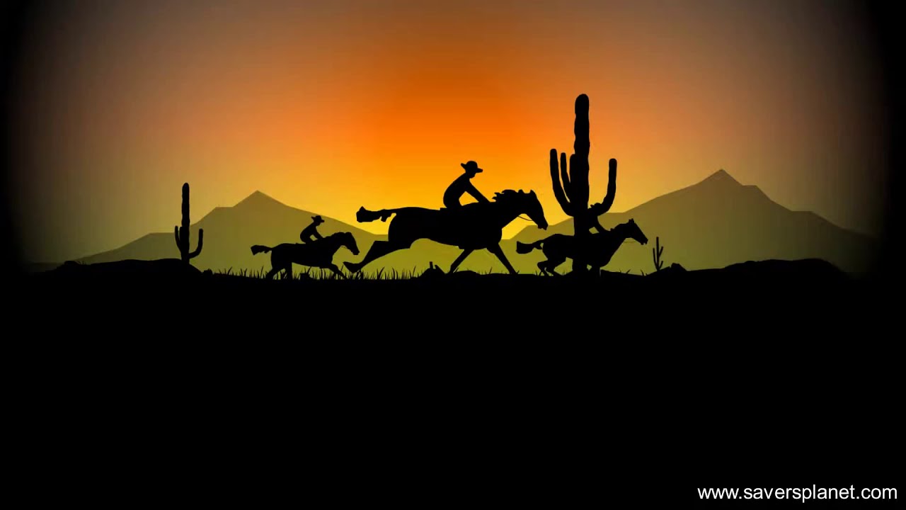 Cowboy Ride - Free Cowboy Screensaver - YouTube