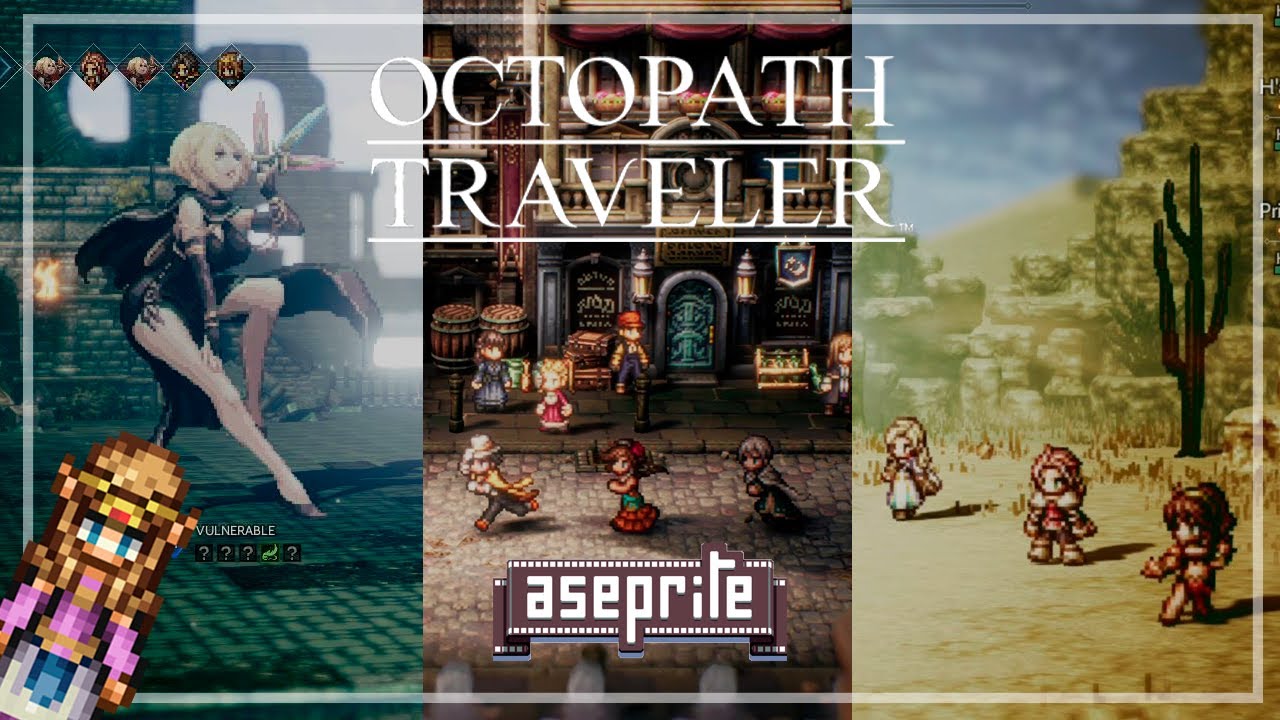 👾 Pixel Artistas - Dibuja pixel art de Octopath Traveler - YouTube