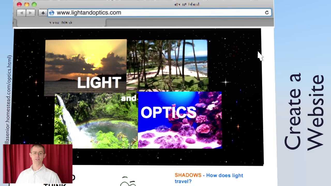Alberta Grade 8 light and optics ICT integration - YouTube