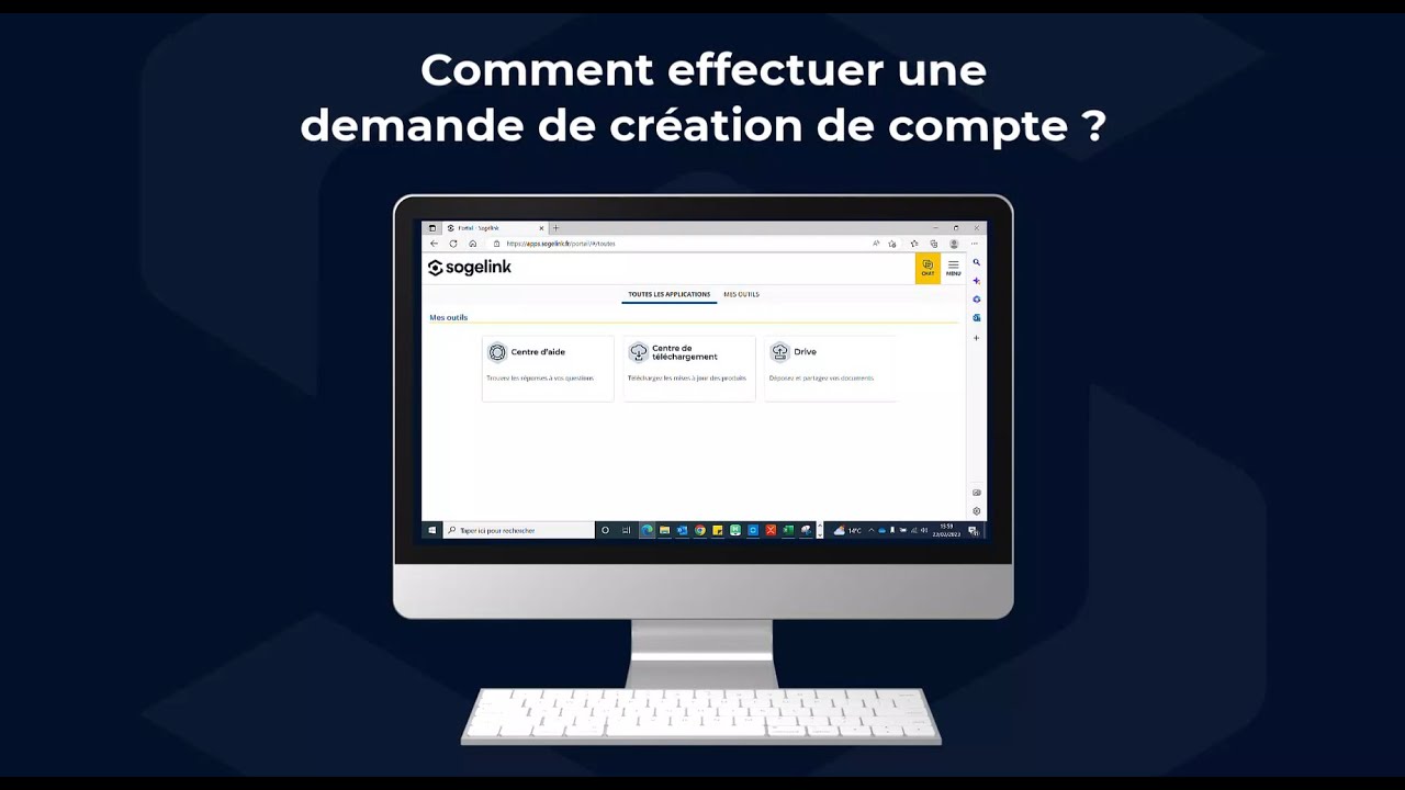 Effectuez une demande de création de compte en quelques clics - YouTube