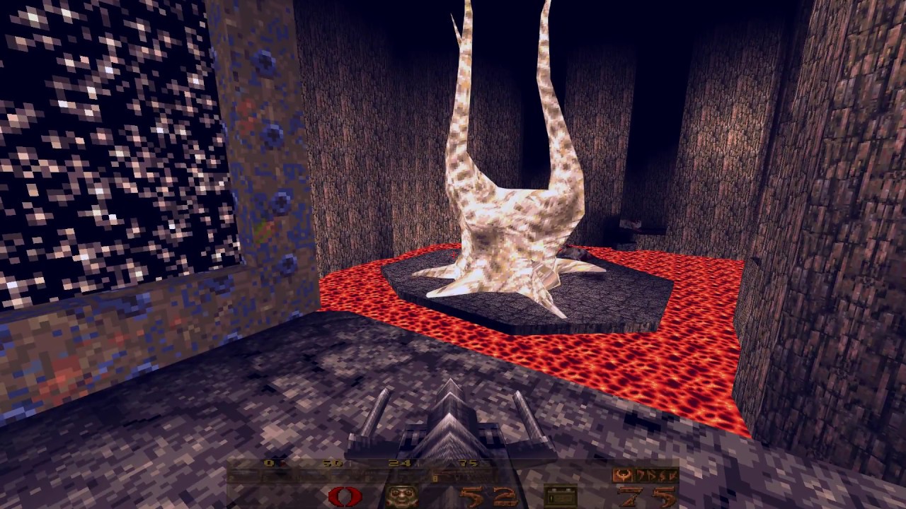 Quake - Final Level: Shub-Niggurath's Pit [The End] - YouTube