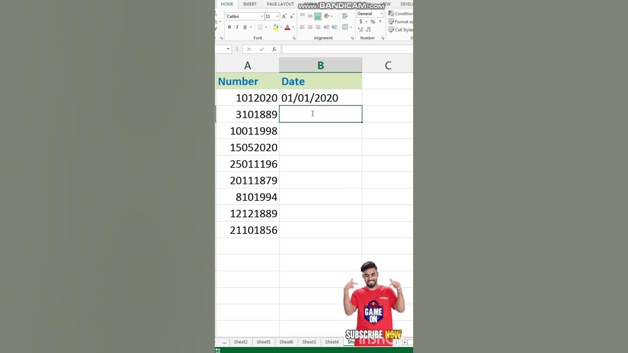 Convert Number Into Date Trick shorts excel exceltips exceltutorial convert-number-into-date-trick-shorts-excel-exceltips-exceltutorial