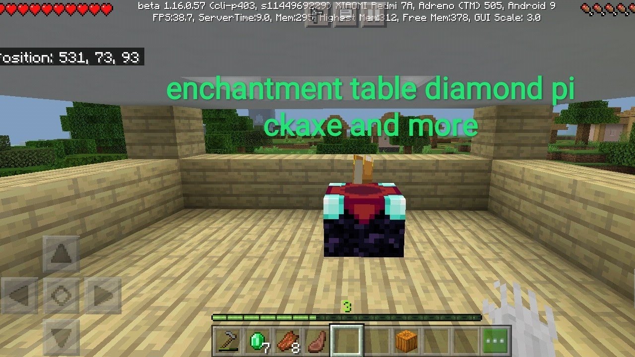 Making enchantment table diamond pickaxe and more part 10 - YouTube