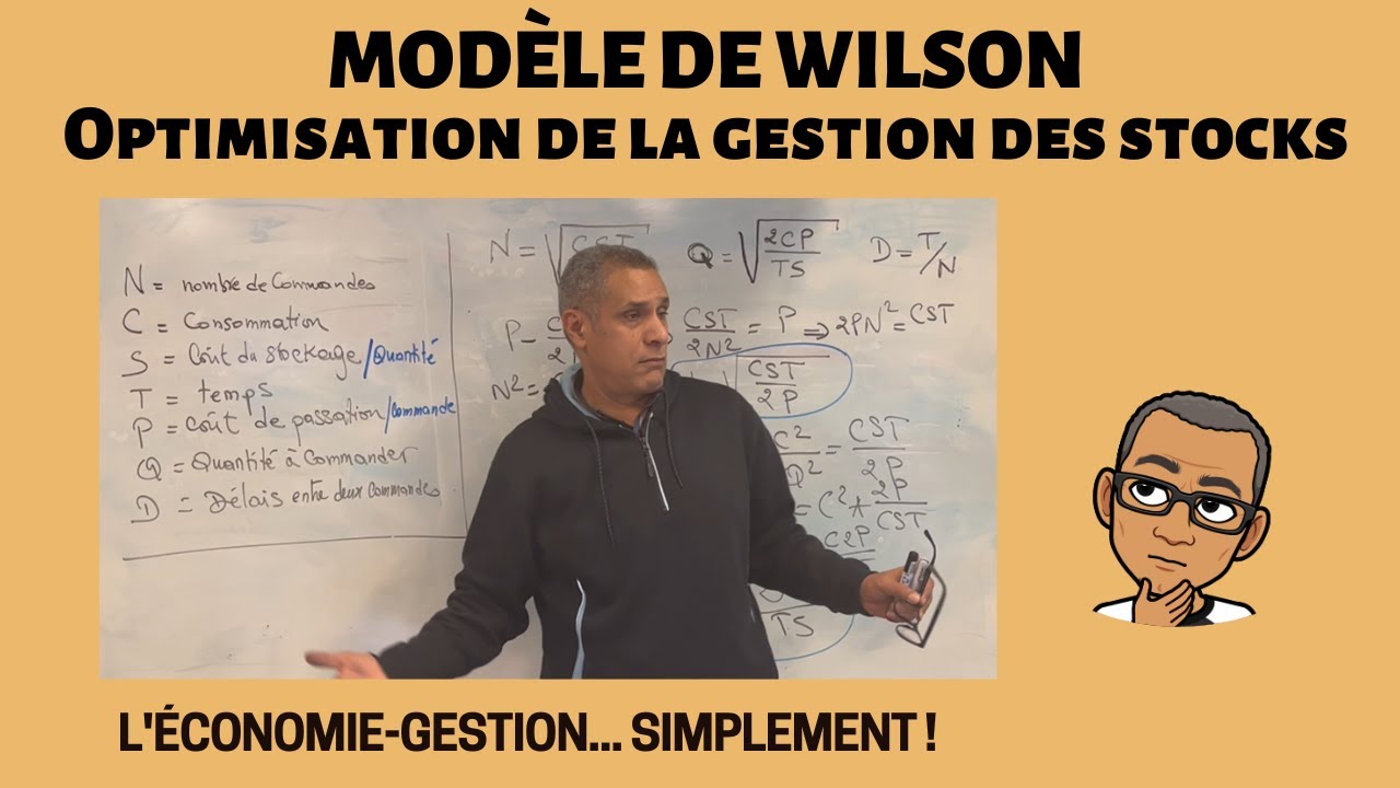 MODÈLE DE WILSON (GESTION DES STOCKS): Optimisation des coûts, stocks ...