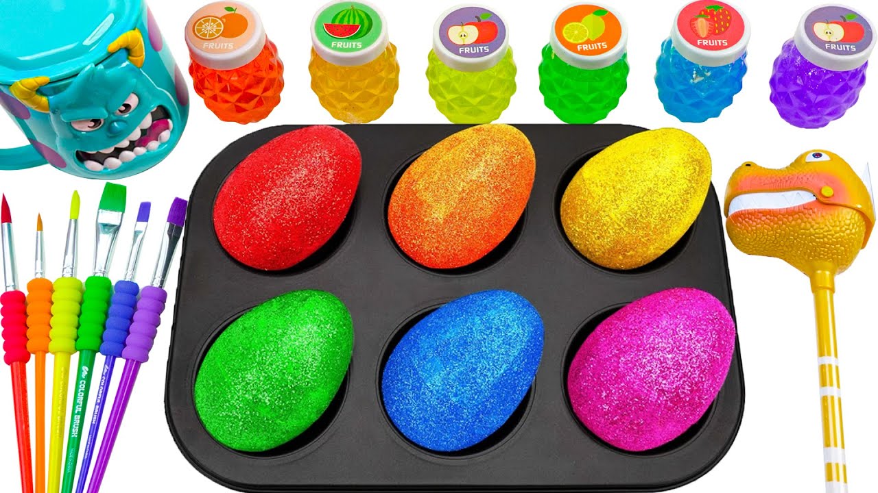 Satisfying DIY Video | How To Make Rainbow Super Giant EGGS From Mixing ...
