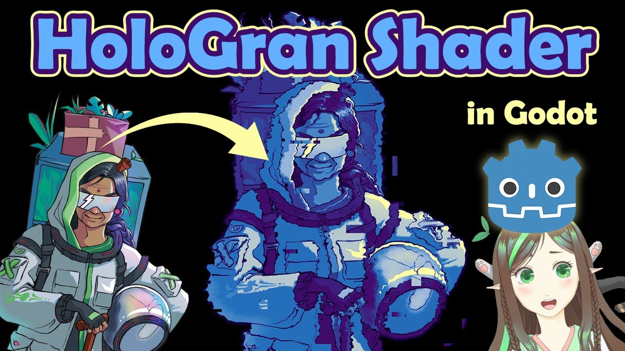2D Hologram Shader in Godot - YouTube