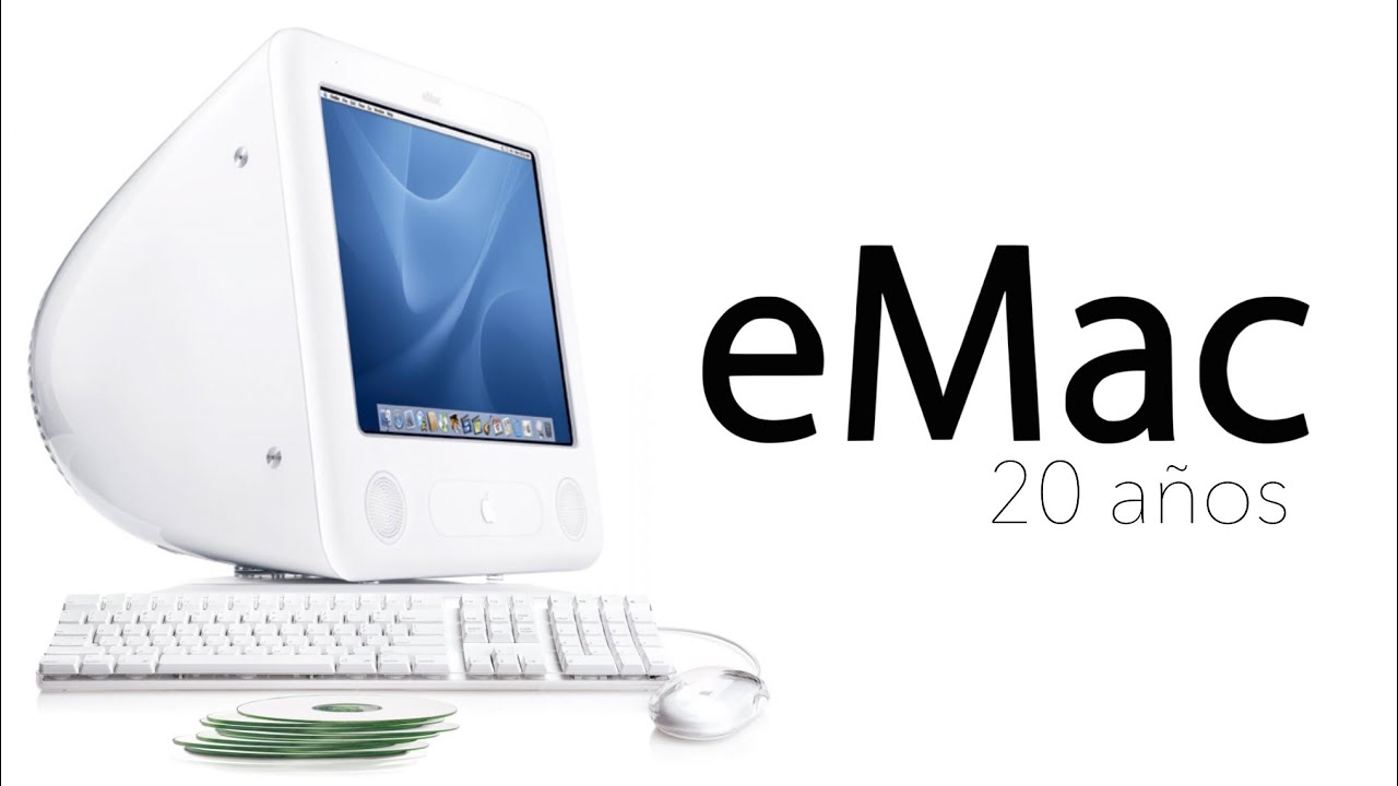 El primer y ultimo iMac de estudiantes cumple 20 años - eMac 2002 - YouTube