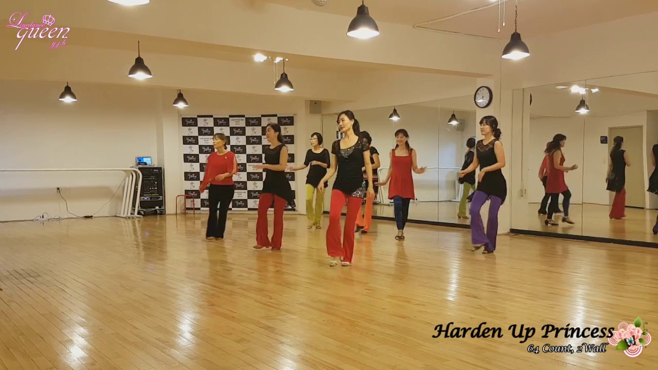 Harden Up Princess Line Dance - YouTube