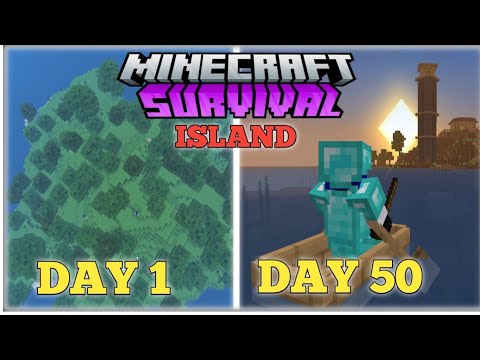 I survived 50 days in a survive island in minecraft pe minecraft pocket ...