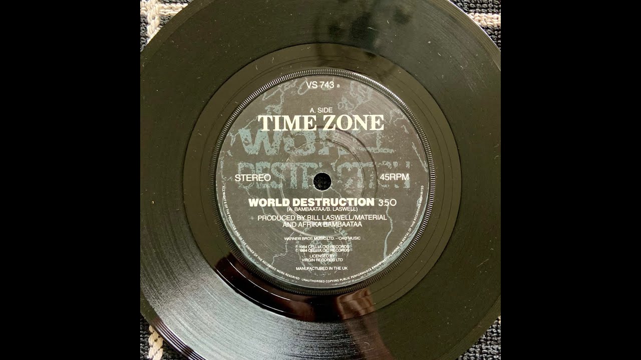 Time Zone, World Destruction, 1984, Vinyl, Crackle and Hum - YouTube
