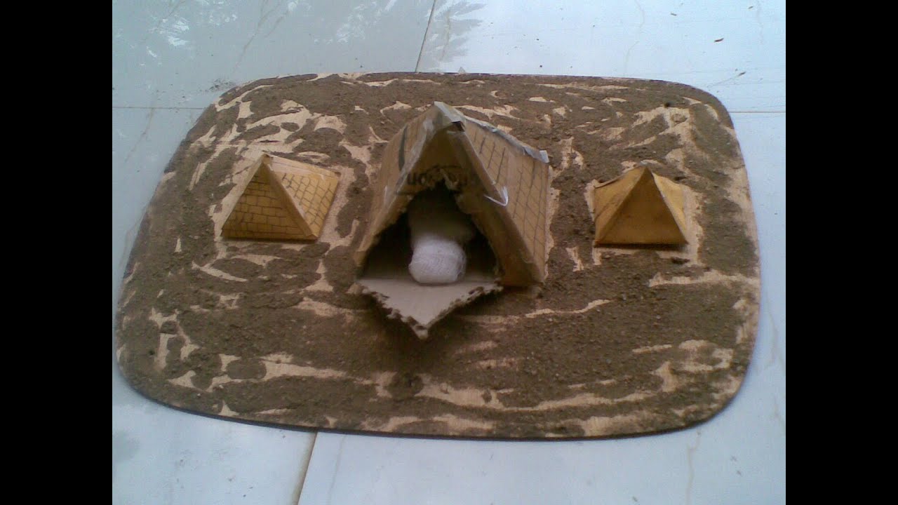 Mummies inside Pyramid Model - YouTube