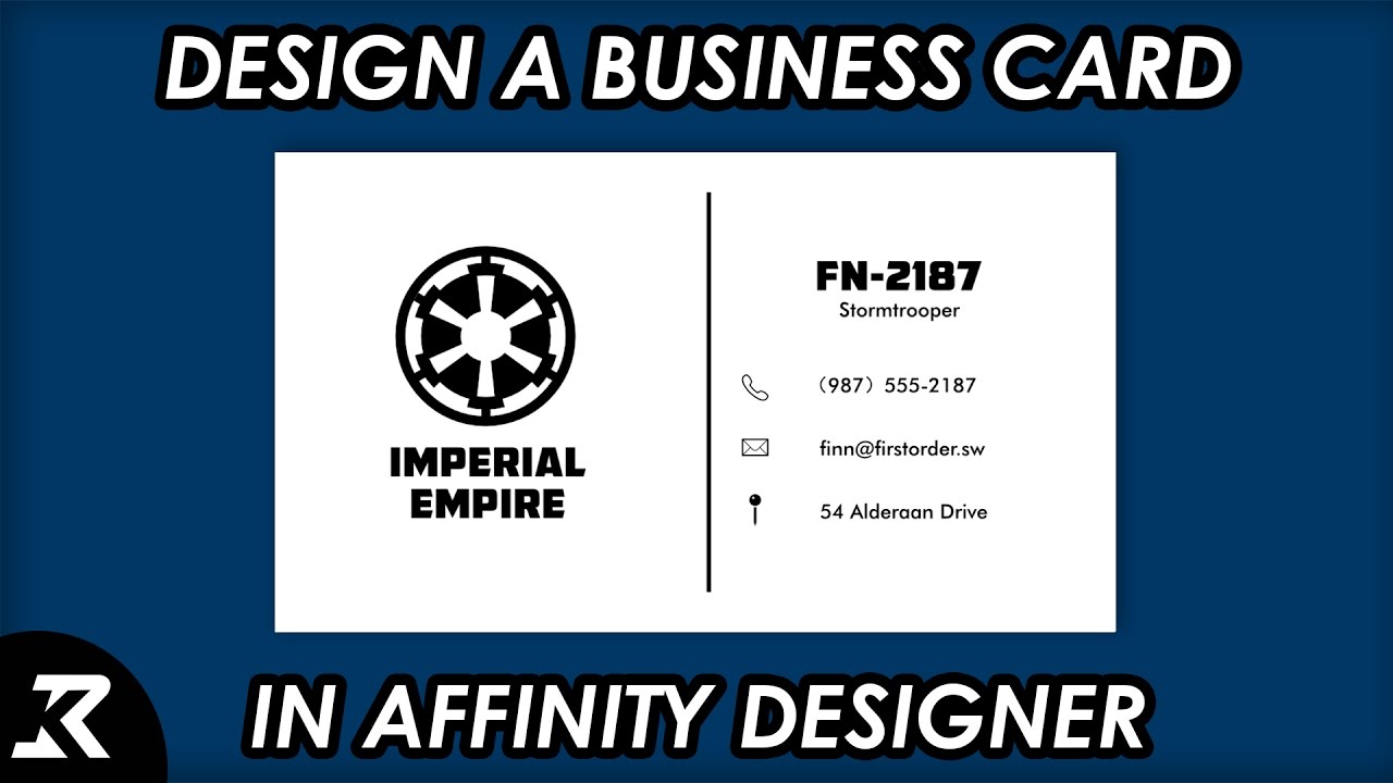 [Tutorial] How to design a Star Wars Business Card - YouTube