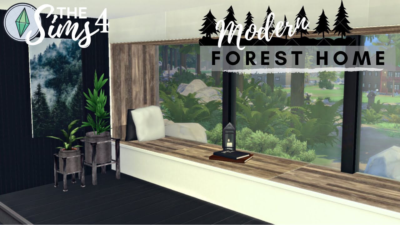Modern Forest Home | No CC | Stop Motion | Sims 4 - YouTube