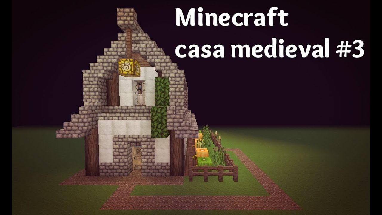 minecraft casa medieval #3 - YouTube