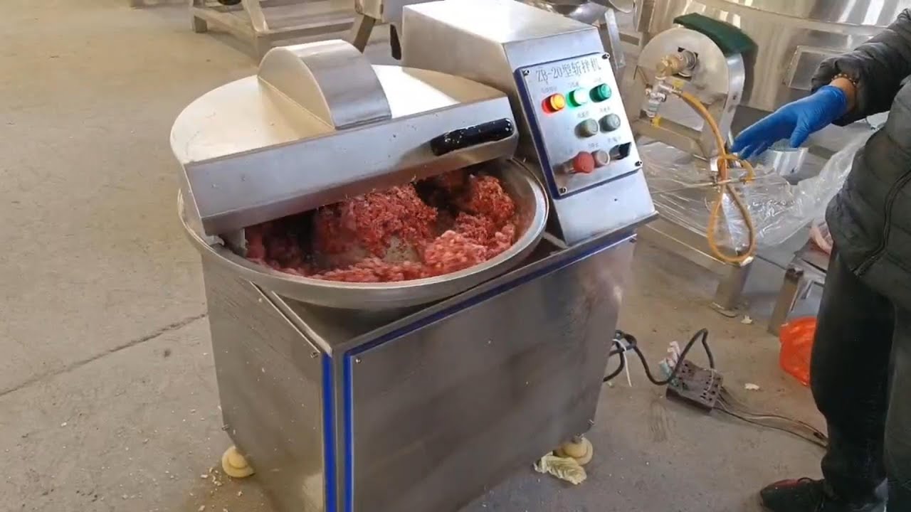 VERFOODSOLUTIONS 20L Sausage Bowl Cutter Test for the USA Customer ...
