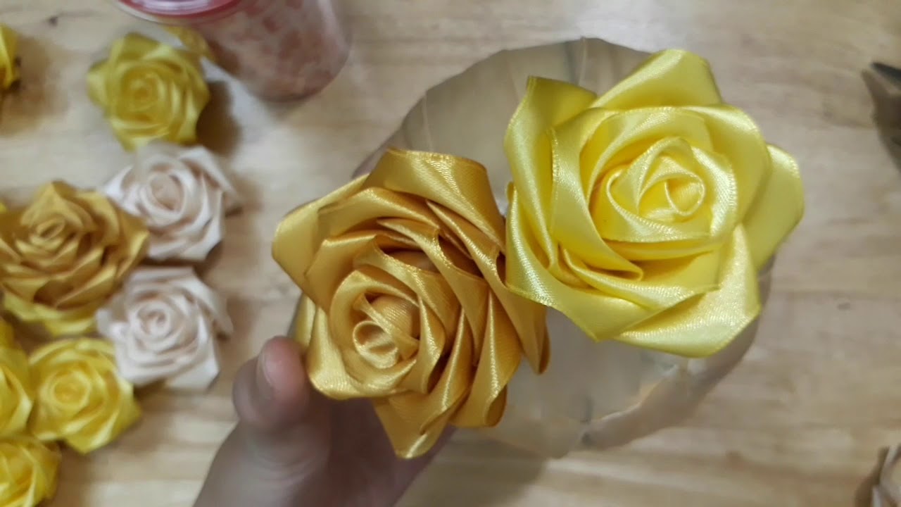 Hoa cưới ruy băng - Wedding bouquet - YouTube
