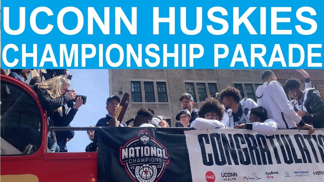 UConn Huskies Basketball Championship Parade in Hartford CT USA. - YouTube
