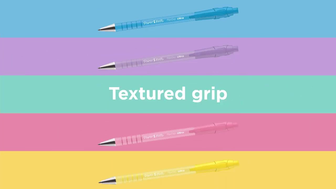 Paper Mate FlexGrip PASTEL - YouTube