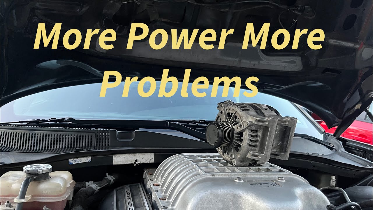 My Alternator Blew Up On My 1000HP Hellcat | How To Replace Hellcat ...