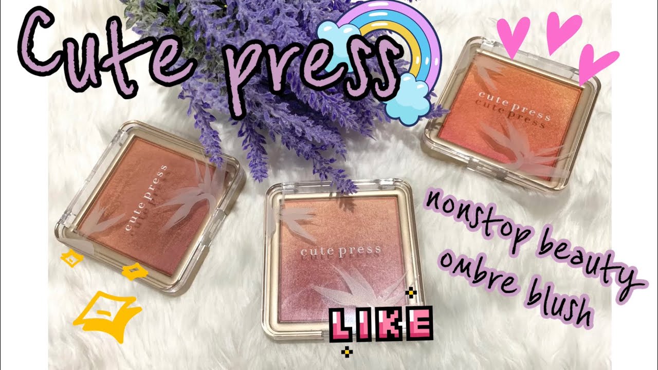 Review : Cute press nonstop beauty ombre blush บรัชออน cute press ตัว ...