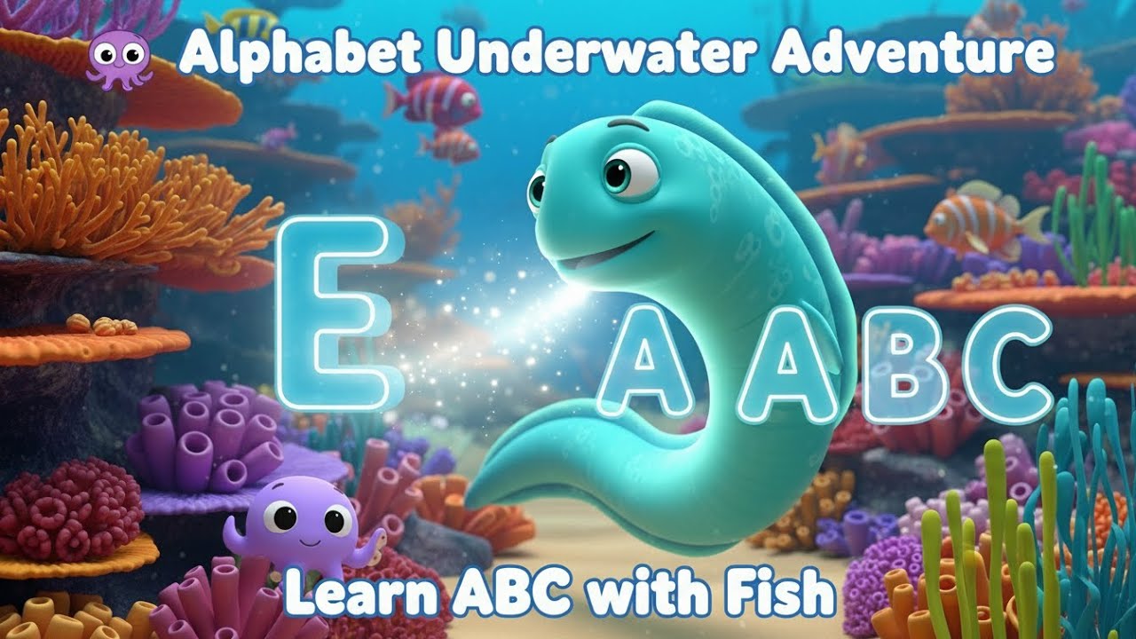 🐙 Alphabet Underwater Adventure | Learn ABC with Fish | Kids ABC Song ...